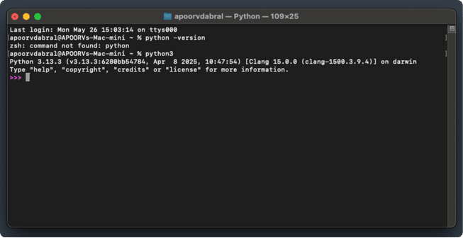 Pre-Lab: Installing Python3 on macOS – SprintGrad Academy